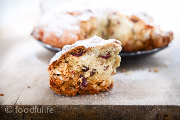 Cranberry And White Chocolate Pandolce | Foodfulife